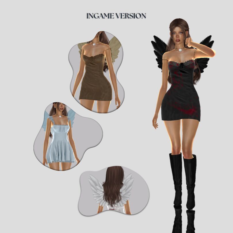 Fallen Angels - Clothing Set Sims 4 CC Download