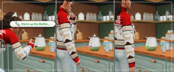 Functional Bottle Warmer for Your Kitchen Sims 4 CC Download