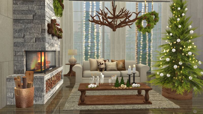 GET Comfy - Holiday By Simcredible! Sims 4 CC Download