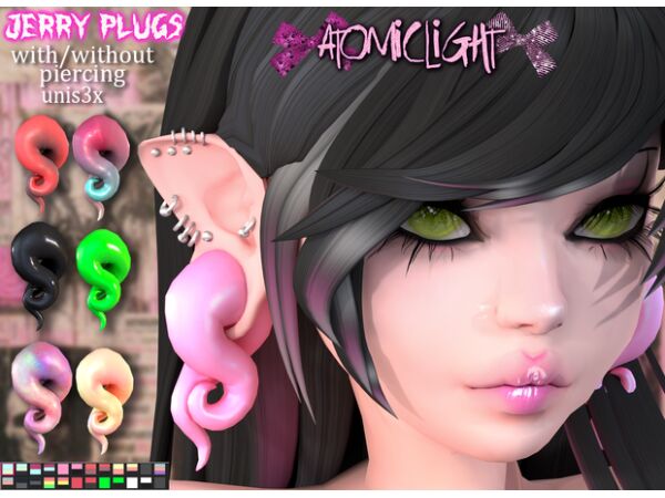 Jerry Ear Plugs for Gauged Ears Mod Sims 4 CC Download