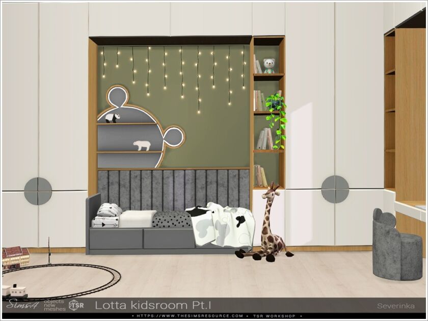 Modern Minimalist Kidsroom Decor Sims 4 CC Download