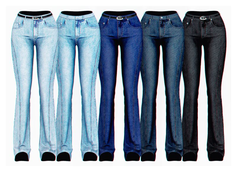 Stylish Minju Denim Pants Sims 4 CC Download