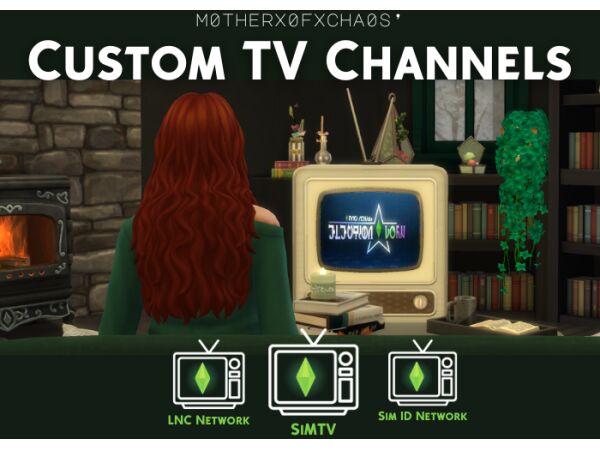 MOC's Custom TV Channels Sims 4 CC Download