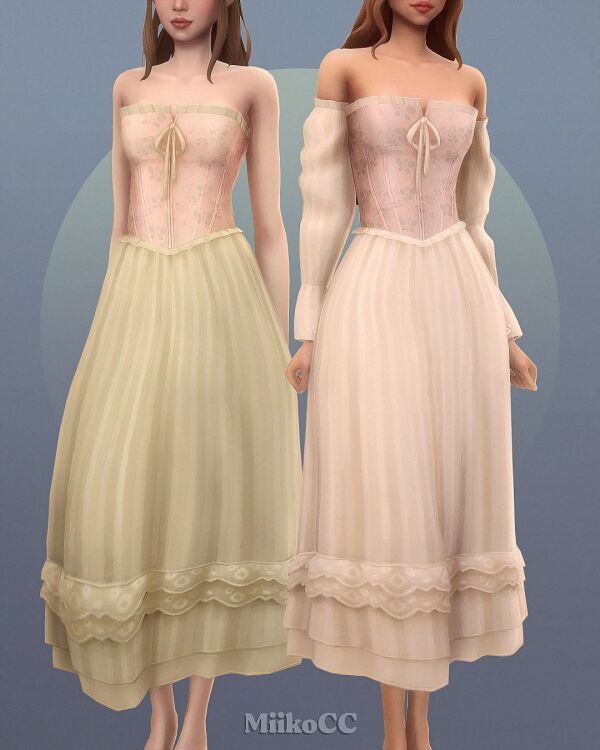 Rosaline Dress By Miikocc Sims 4 CC Download