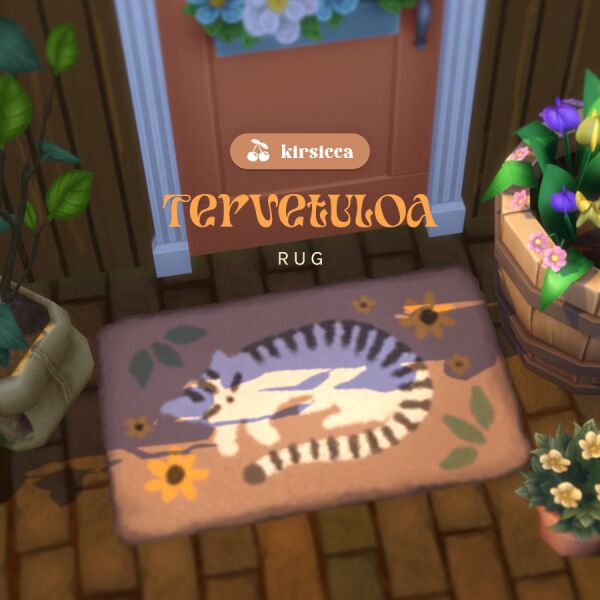 Welcome to Tervetuloa Rug by Kirsicca Sims 4 CC Download