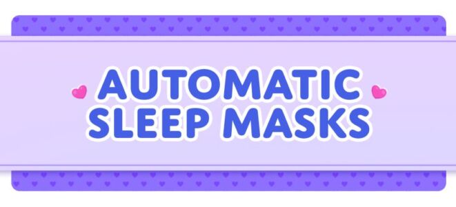 Discover the New Automatic Sleep Masks! Sims 4 CC Download