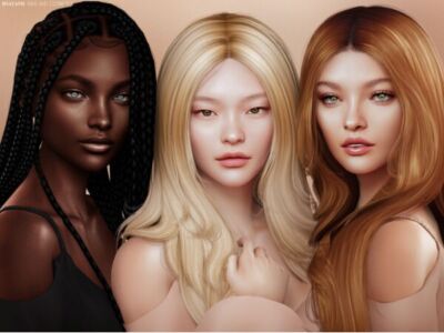 Stunning Babylon Hair by BoatAom Sims 4 CC Download