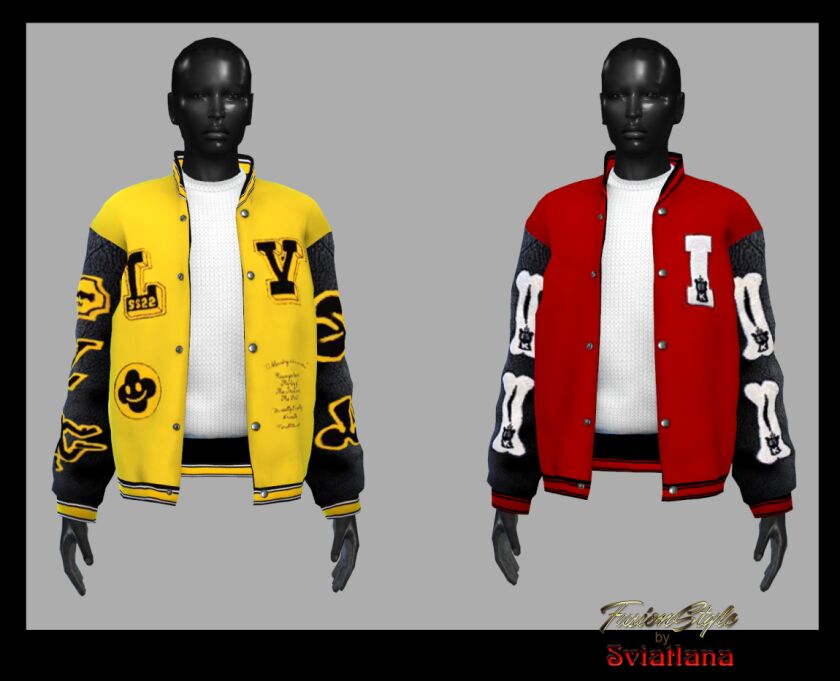 Stylish Bomber Jacket by Fusionstyle Sims 4 CC Download