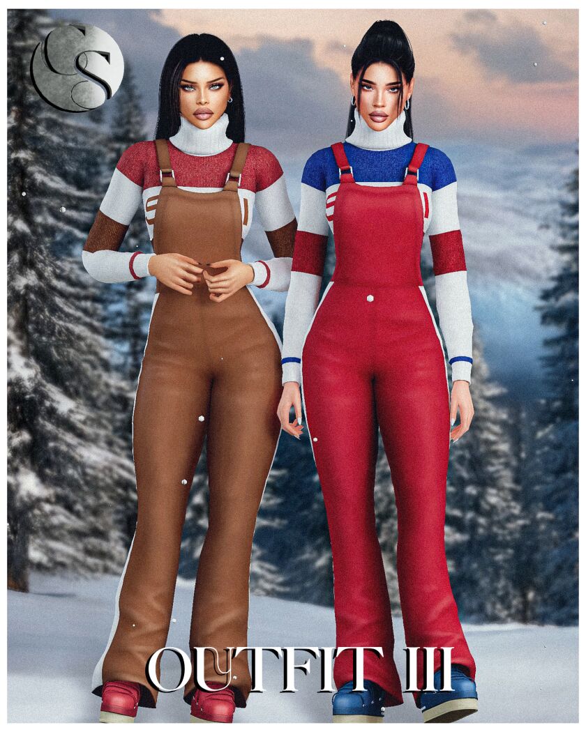 Peak Altitude Ski Collection: Jumpsuits & Gear Sims 4 CC Download