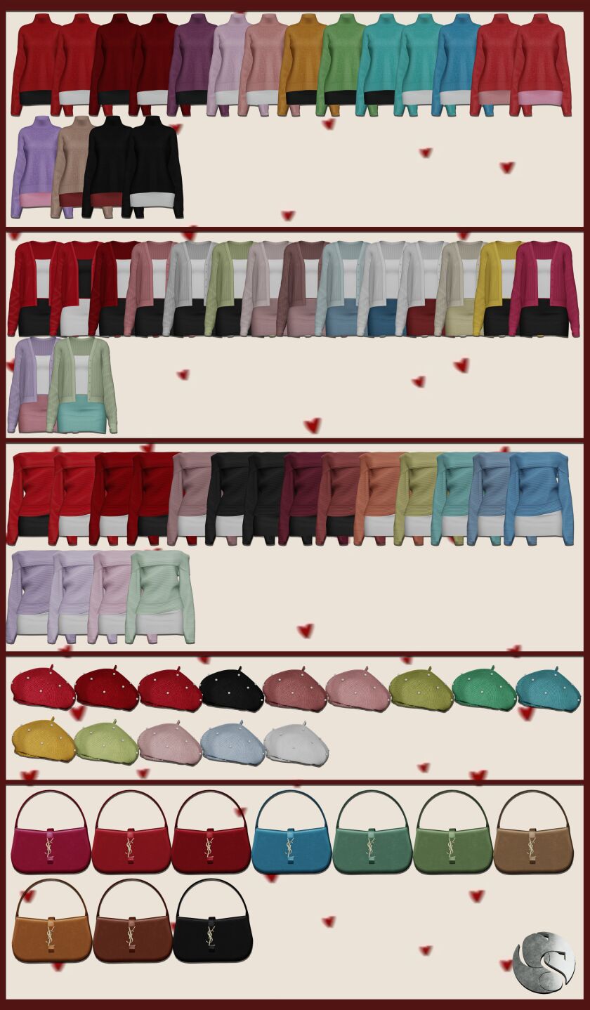 Warm Layers Collection: Camouflage Style Sims 4 CC Download