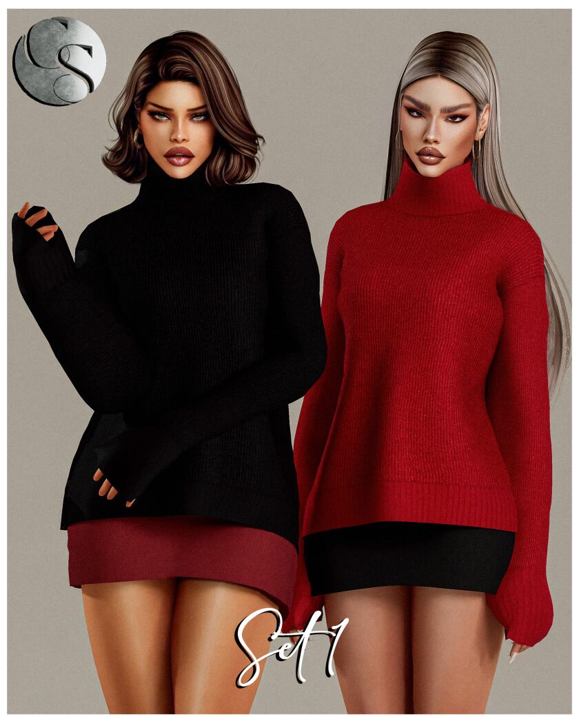 Warm Layers Collection: Camouflage Style Sims 4 CC Download