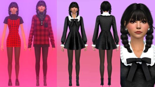 Cassandra Goth Custom Content Sims 4 CC Download