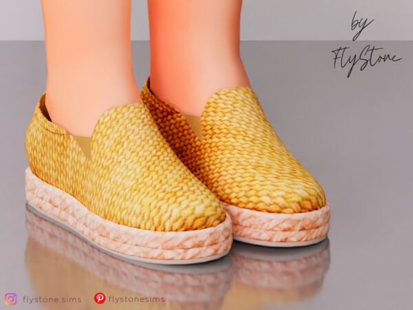 Stylish Braided Shoes for Kids Sims 4 CC Download