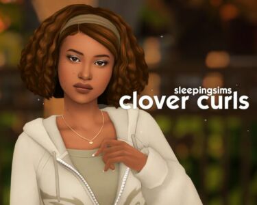 Clover Curls by Sleepingsims Sims 4 CC Download
