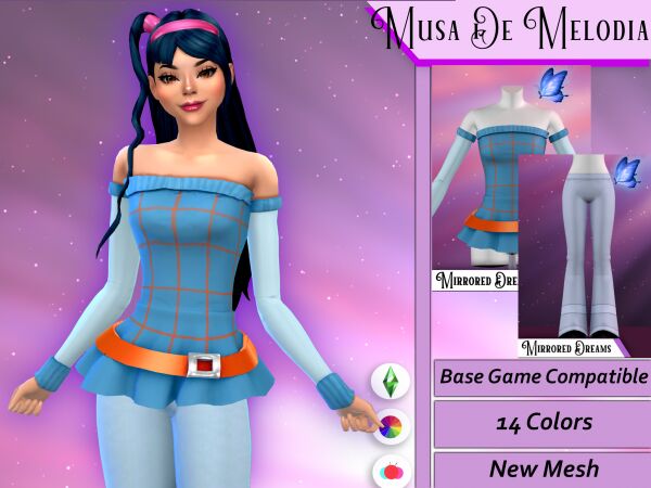 Débora Hair Sims 4 CC Download