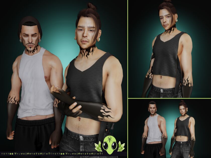 Deep Cold V1 - TSR Exclusive Tattoo Sims 4 CC Download