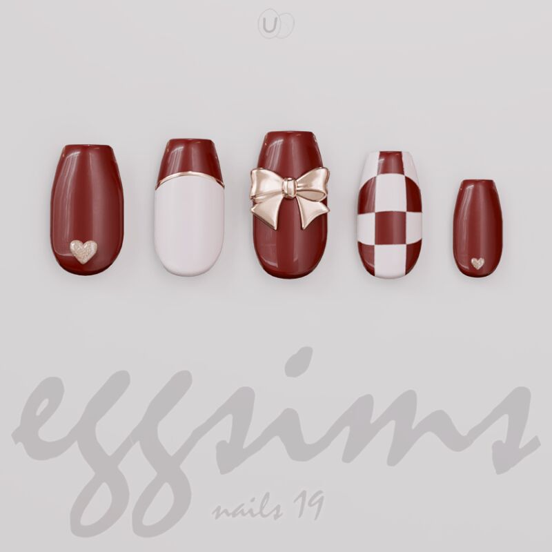 Stylish Female Nails Collection Sims 4 CC Download