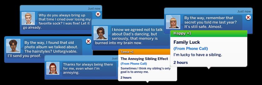 Enhanced Phone Call Experience in The Sims Sims 4 CC Download