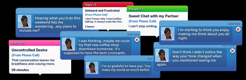 Enhanced Phone Call Experience in The Sims Sims 4 CC Download