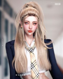 Stylish FHair for All Ages Sims 4 CC Download
