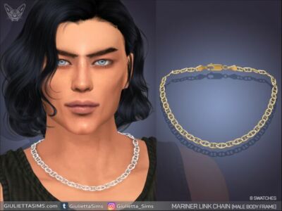 Mariner Chain Necklace for Men Sims 4 CC Download