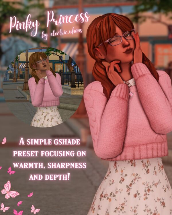 Pinky Princess Gshade Preset Sims 4 CC Download