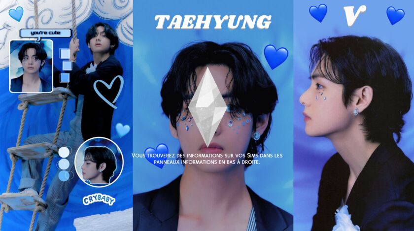 Sims 4 Taehyung Blue Loading Screen Sims 4 CC Download