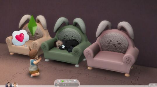 Cozy Armchair for Kids Sims 4 CC Download