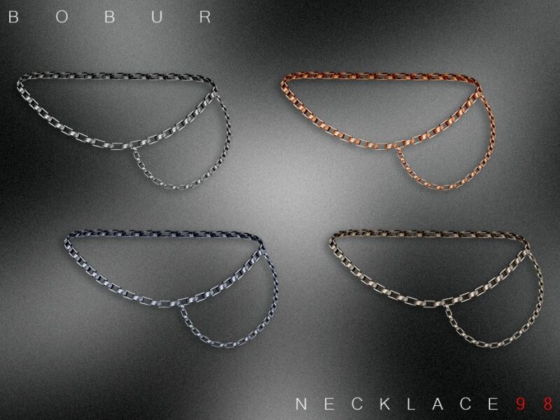 Stylish Chain Necklace for Women Sims 4 CC Download
