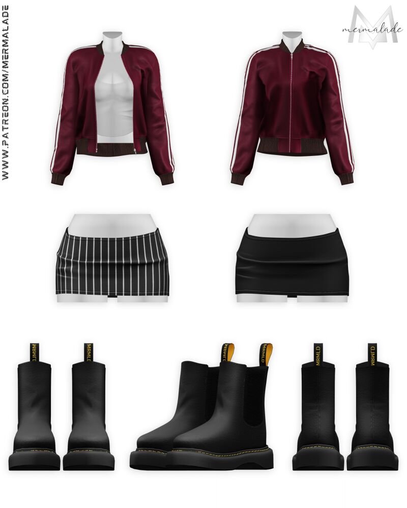 City Hustle Set by Mermalade Sims 4 CC Download