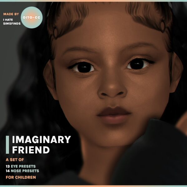 Imaginary Friend: Face Presets for Children Sims 4 CC Download