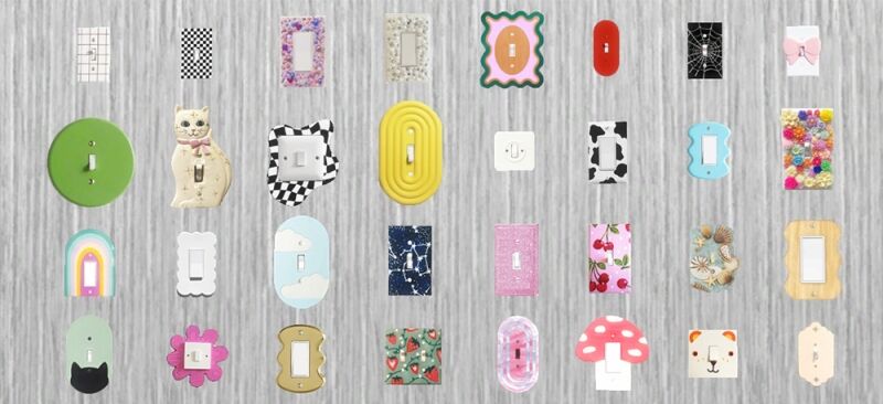 Stylish Light Switches for Every Room Sims 4 CC Download
