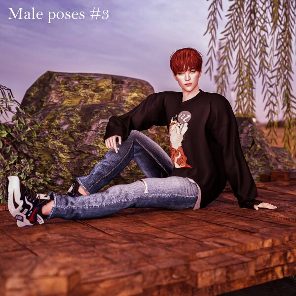 Dynamic Male Poses Collection Sims 4 CC Download