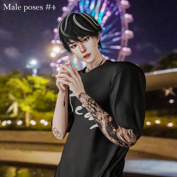Dynamic Male Poses Collection Sims 4 CC Download