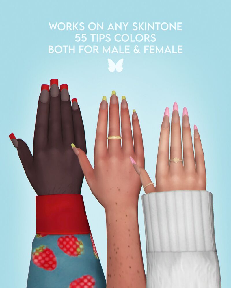 Nail IT! French Tips Edition Sims 4 CC Download