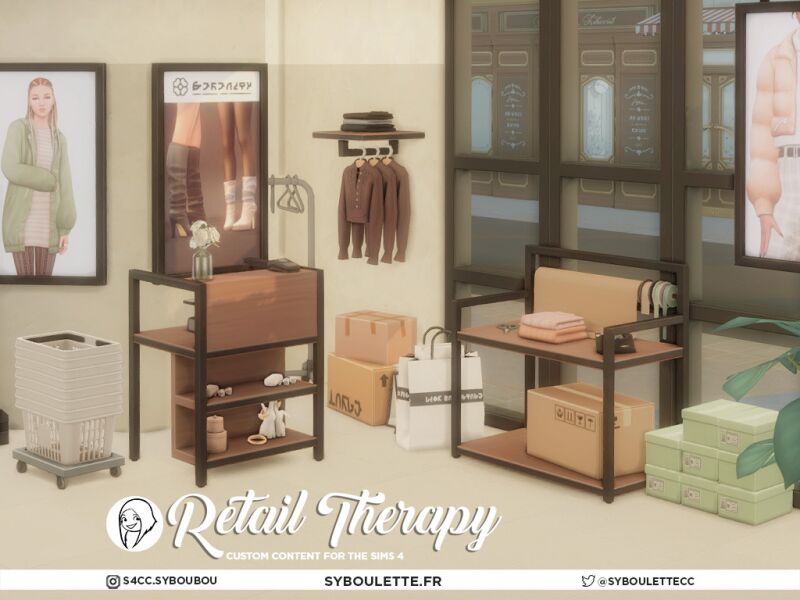 Retail Therapy Set By Syboubou Sims 4 CC Download