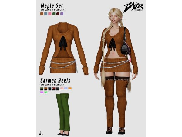 Sabrina Dress by Pyxalicious Sims 4 CC Download