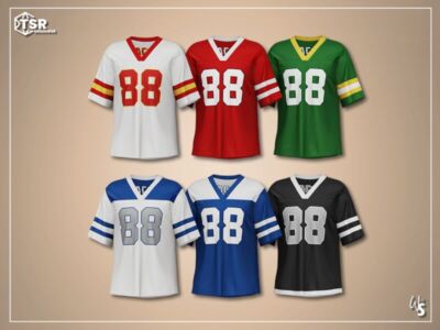 Street Set - Football Jersey Sims 4 CC Download