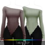 Tanya TOP By Simpliciaty Sims 4 CC Download